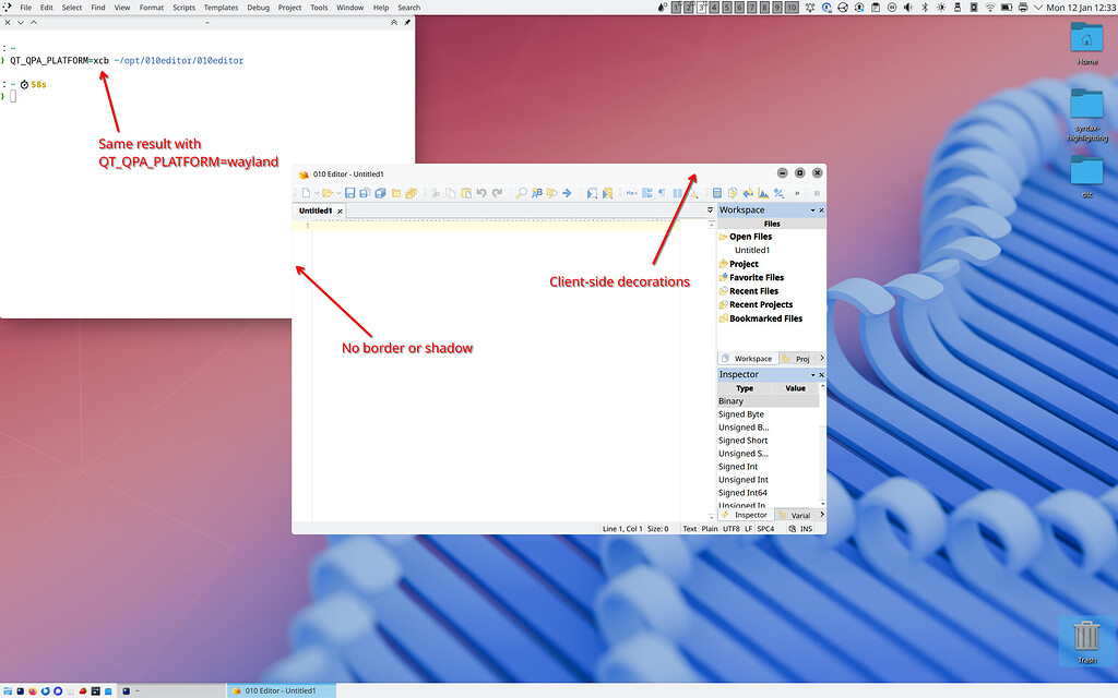 No window border/shadow with Kwin (Fedora 42, Wayland) - Help Wanted ...